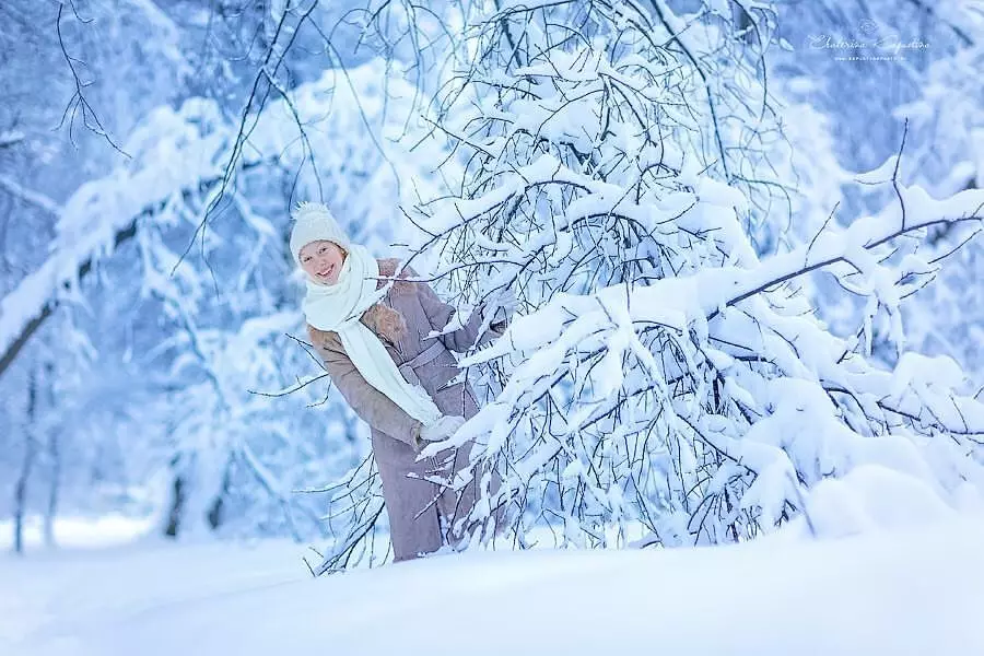 Snö och barndom: 50 idéer för vinterfotografering 74932_41