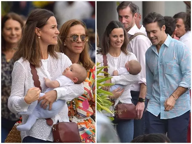 Pippa Middleton cu fiul