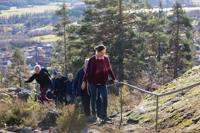 Allinich tegearre: 2-jier-âlde soan fan 'e Sweedske prinsesse ferovere in ski-helling 77807_3