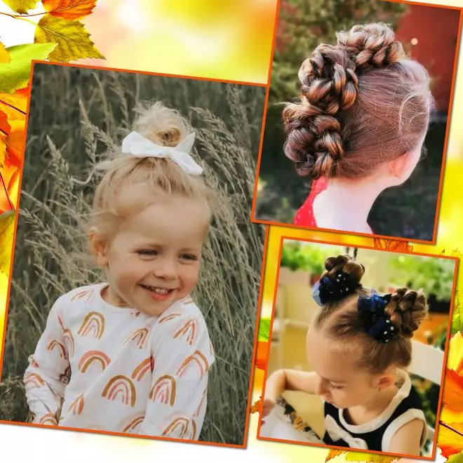 Gaya rambut menyang sekolah - Braids, Bundles, Buntut 793152_3