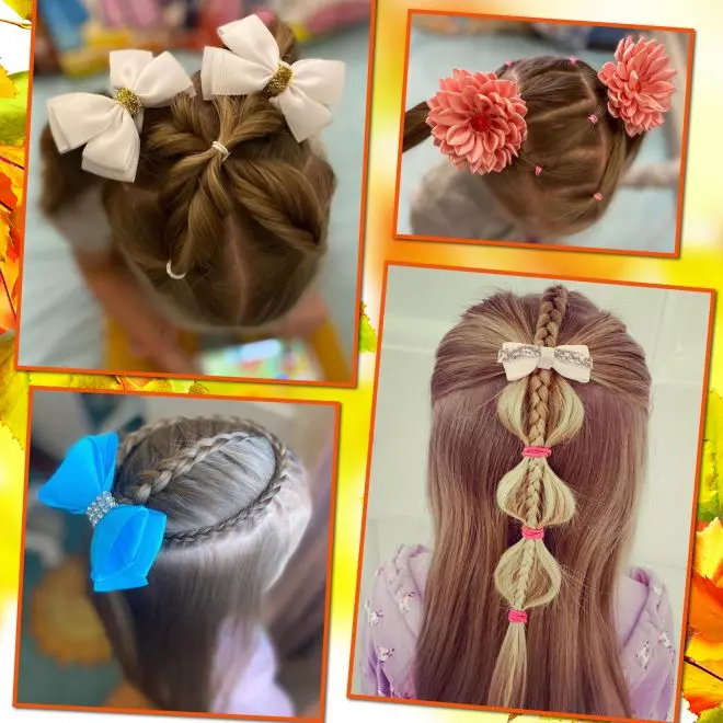 Gaya rambut menyang sekolah - Braids, Bundles, Buntut 793152_5