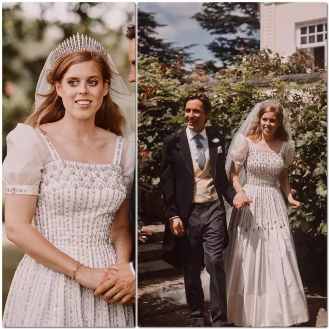 Princess Beatrice və Natalia Vodyanova, Toy Moda 2020-də yeni bir tendensiya istədi 830212_2