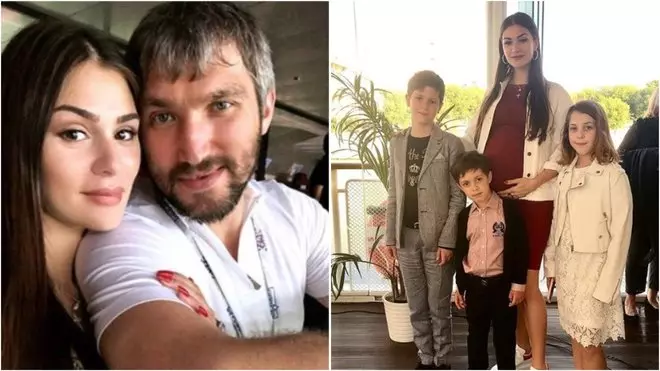 Alexander Ovechkin, împreună cu soția sa, învață un fiu de cinci luni pentru a înota 83823_3