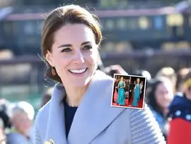 Kate Middleton metis veston, kiu naskiĝis antaŭ la unua infano