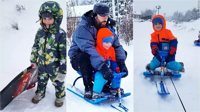 Децата на Антон Макарски намериха гигантски снежен човек 93898_5