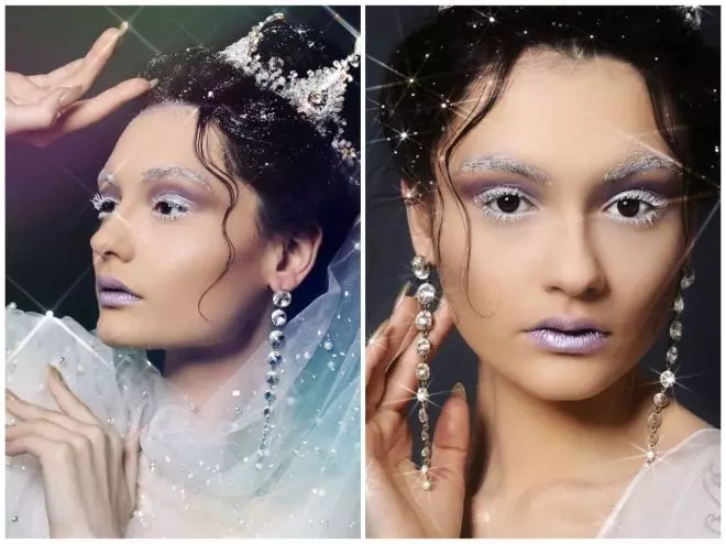 Maria Konchalovskaya demostrou unha maquillaxe da raíña de neve 975691_2